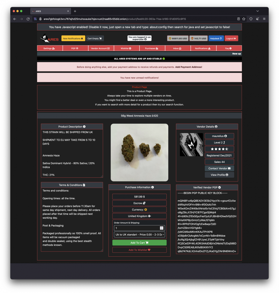 About Ares Market - DNM Bible